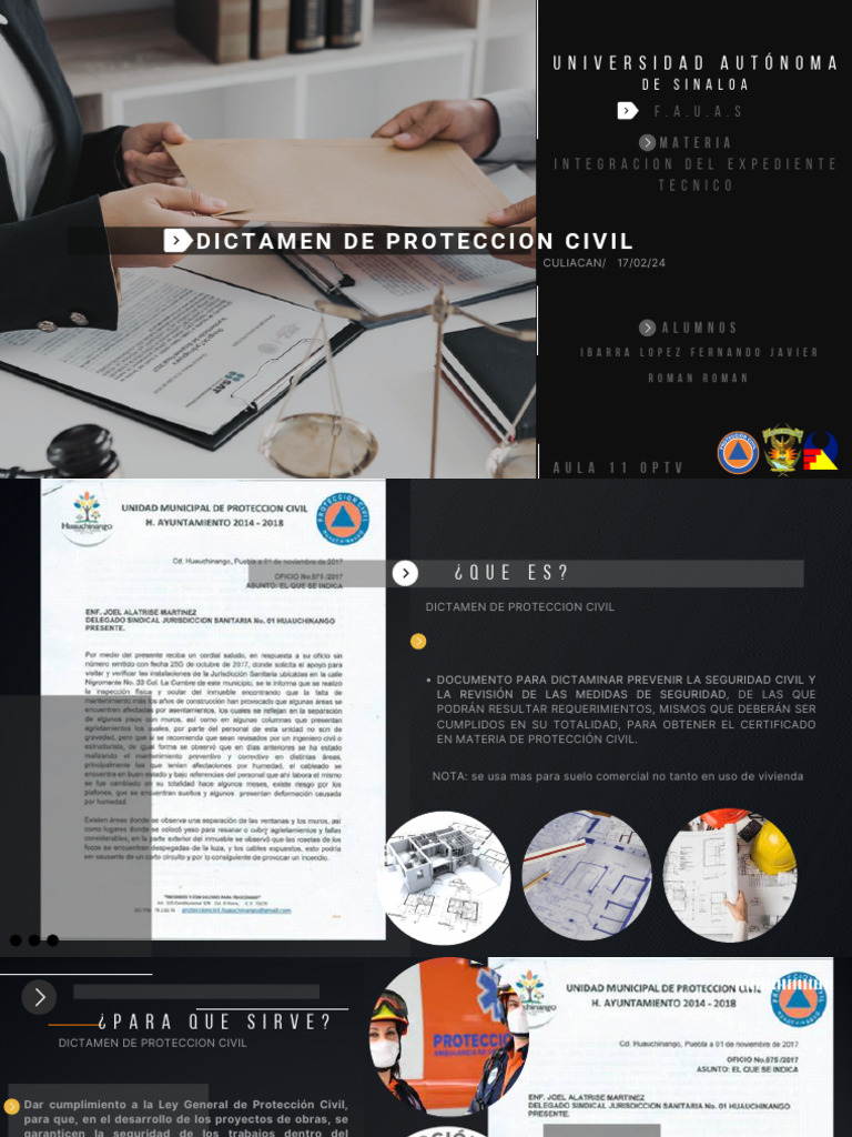 Dictamen de Protección Civil | PDF | Defensa Civil