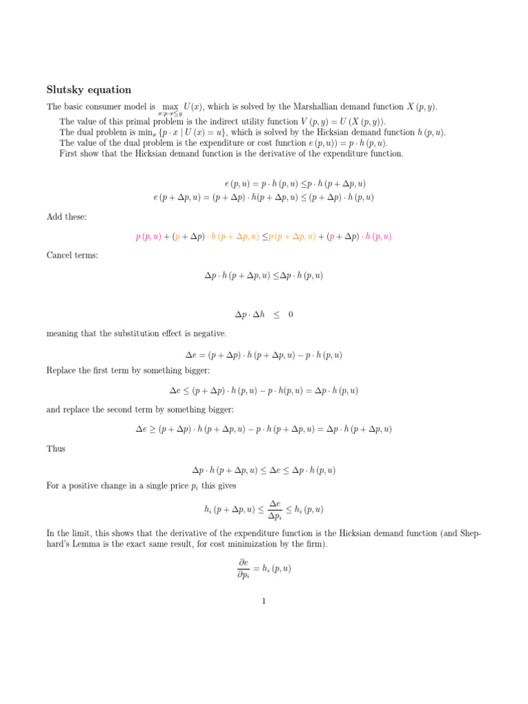 Slutsky | PDF | Labour Economics | Consumer Behaviour
