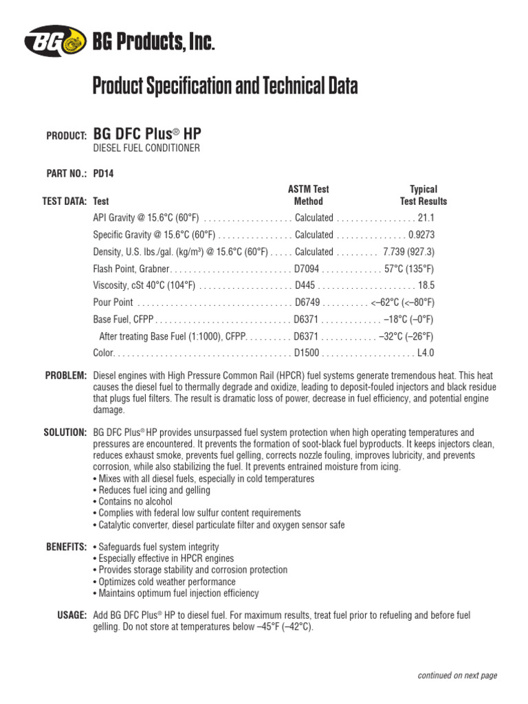 Pd14 Spec r02 | Download Free PDF | Liquids