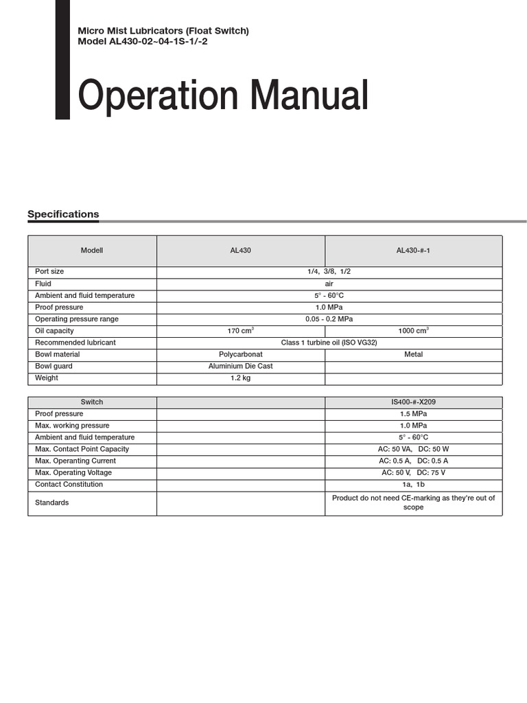 Manual Al430 | Download Free PDF | Lubricant | Bearing (Mechanical)