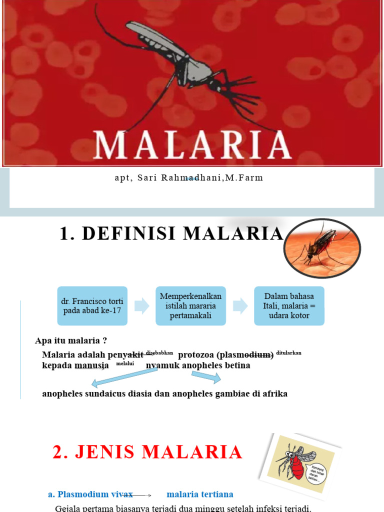 Panduan Lengkap Malaria: Gejala, Penularan, dan Pengobatan | PDF