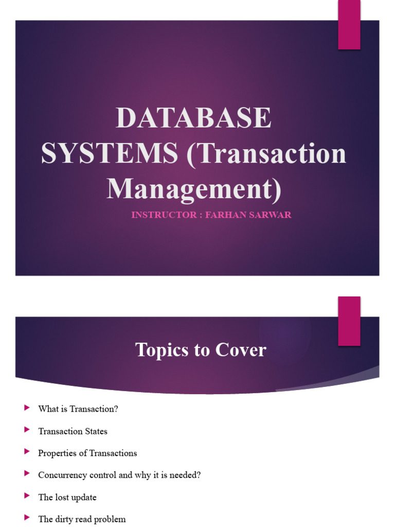 Transactions | Download Free PDF | Database Transaction | Acid