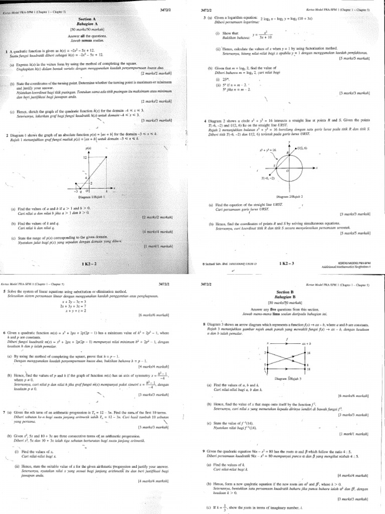 F4A.Maths Set1P2 | PDF