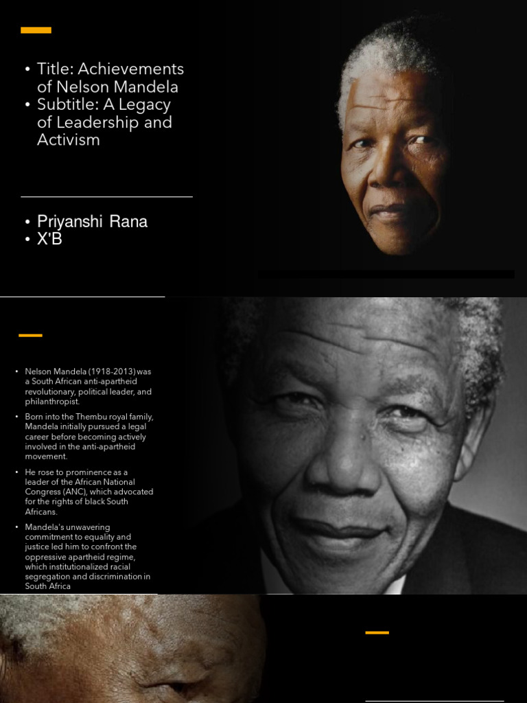 Presentation 1 | PDF | Apartheid | Nelson Mandela