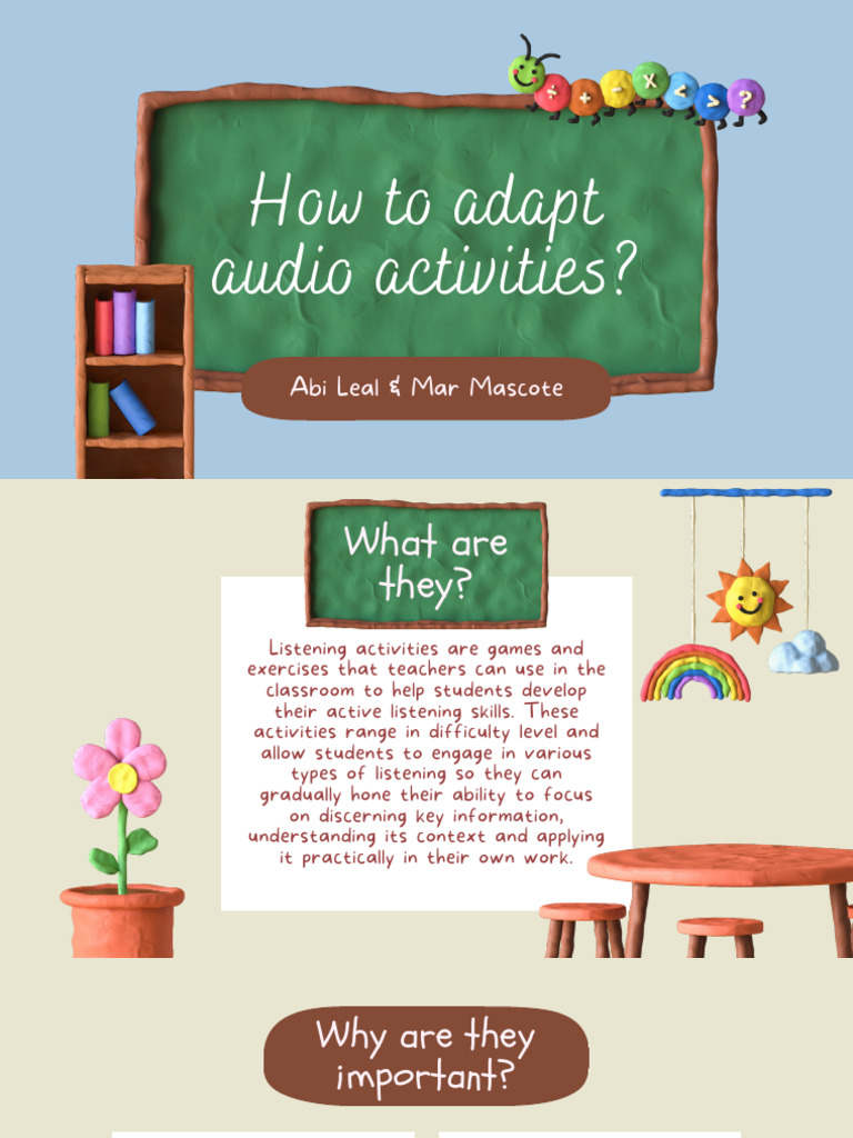 Adapting Audio Activities for Listening Skills | PDF | Fluency ...