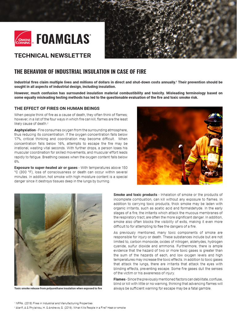 Technical Newsletter - Fire and Smoke | PDF | Smoke | Fires