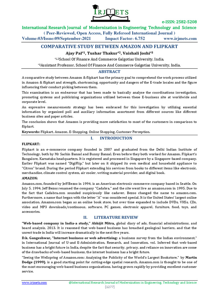 Study On Flipkart | PDF | Methodology | Internet