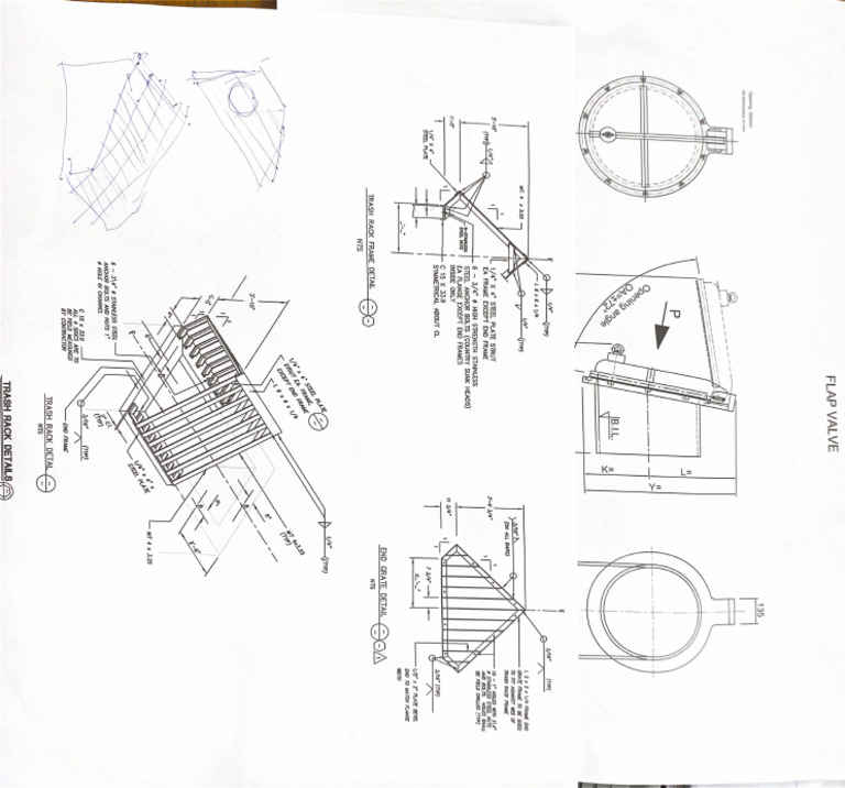Steel trash rack details | PDF