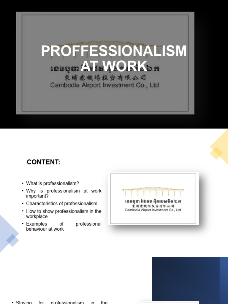 Professionalism at Work | Download Free PDF | Employment | Motivation