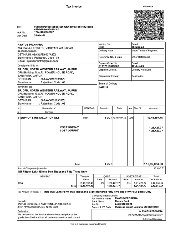 Ir33 Dated 26-03-24 | PDF