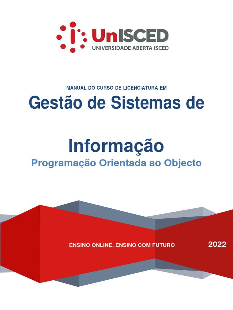 Manual de Programacao Orientada ao Objecto | PDF | Linguagem de ... Manual de Programacao Orientada ao Objecto | PDF | Linguagem de ...