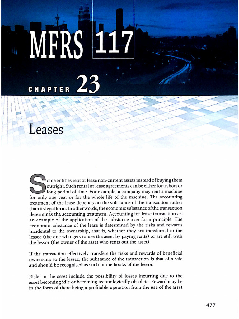 MFRS - Lease | PDF