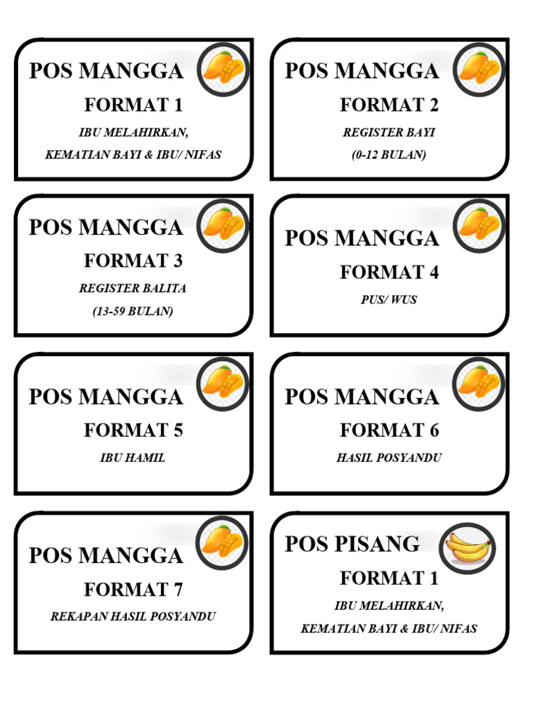 Format Buku Posyandu | PDF | Memasak, Makanan, & Anggur