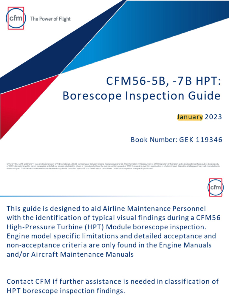 HPT Bsi Guide Gek 119346 | PDF | Engines