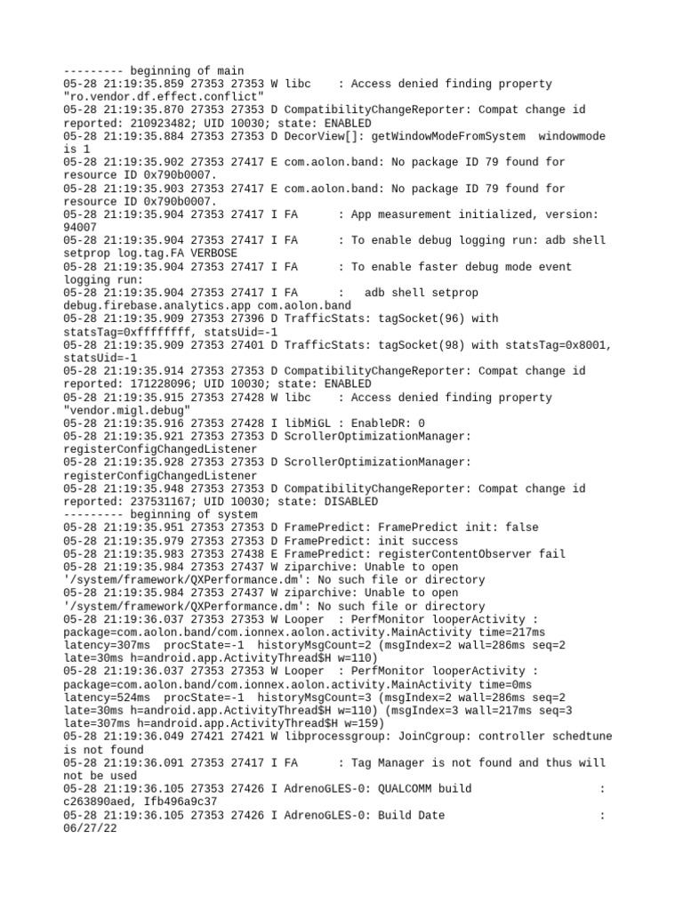 Aolon Log 05 28 2024 21 19 35 | PDF | Software Engineering | Computer ...