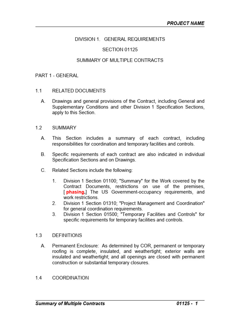 01125-Summary of Multiple Contracts (Full Form) | PDF | Electricity ...