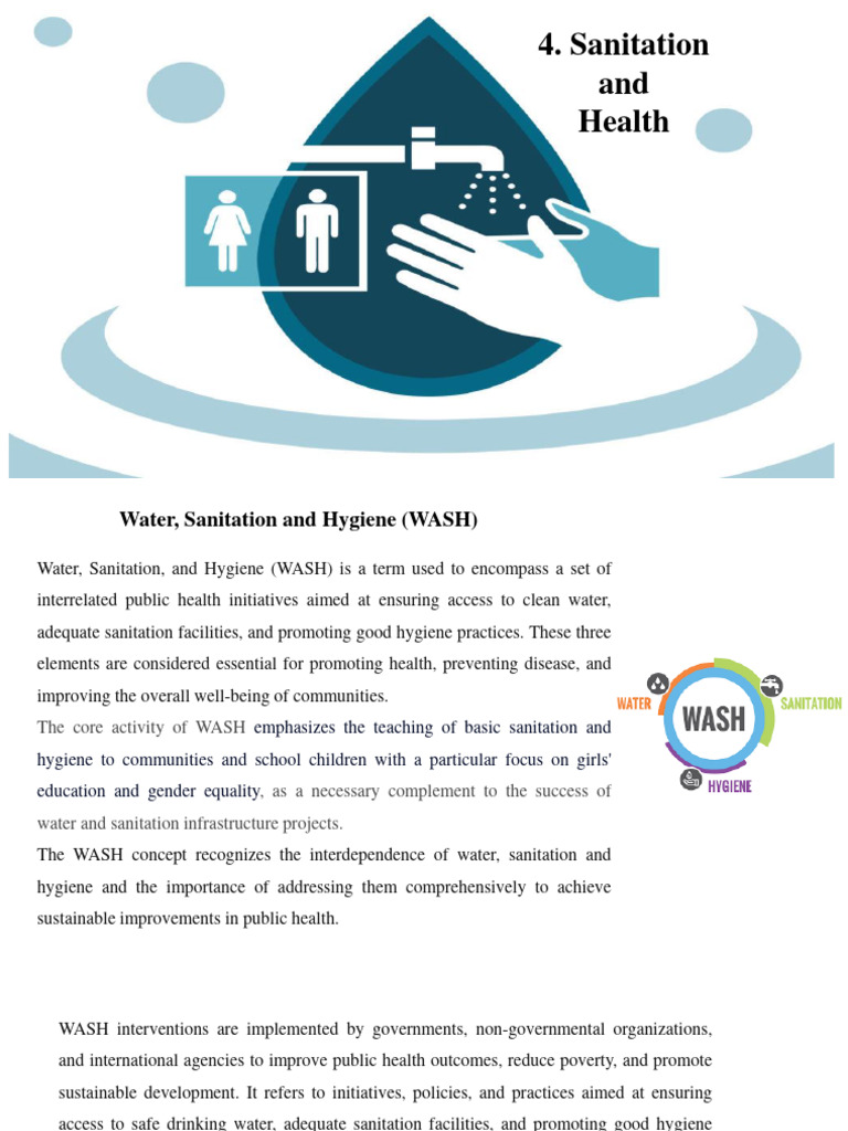 Sanitation and Health | PDF | Sanitation | Wash