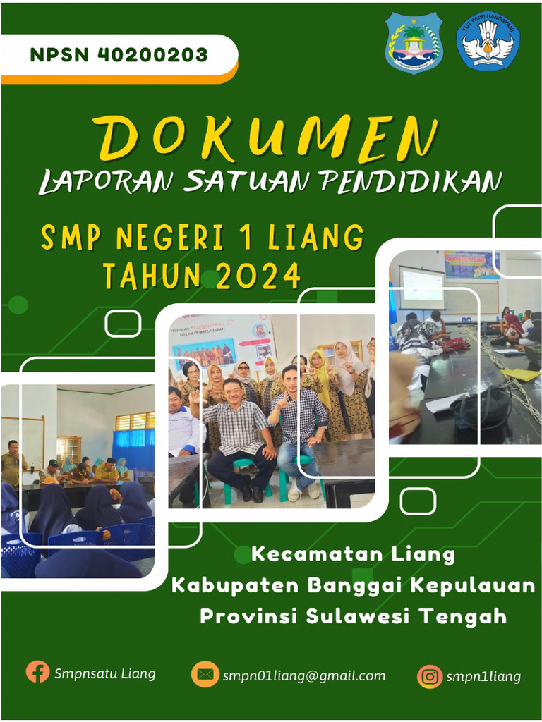 Dokumen Laporan Satuan Pendidikan - SMPN 1 Liang | PDF | Karier & Perkembangan