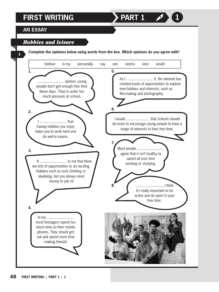 Exam Booster B2 Essay | PDF | Junk Food | Leisure