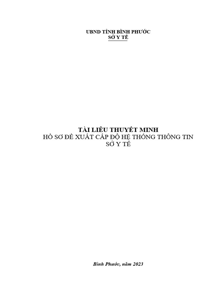Ho So de Xuat Cap Do Attt Tai Lieu Thuyet Minh Syt 1 | PDF