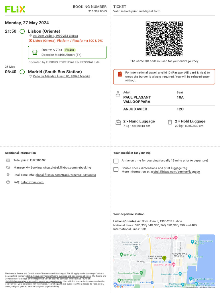 Ticket Lisbon Madrid 3163978063 | PDF | Government And Personhood