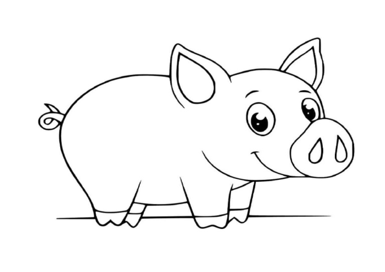 Gambar Mewarnai Babi | PDF