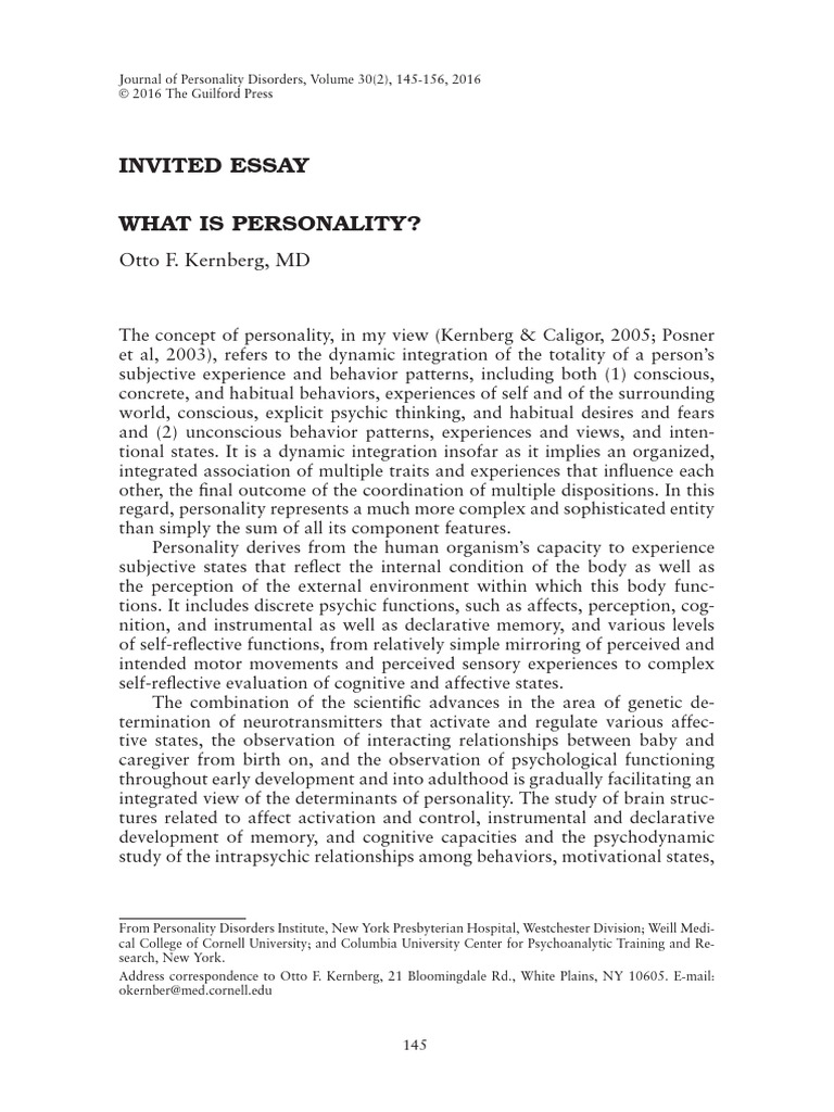 Whatis Personality | Download Free PDF | Id | Object Relations Theory