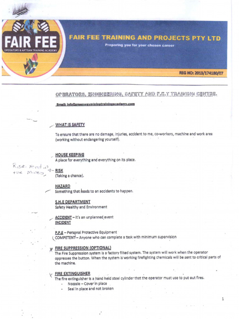 SAFETY DOCUMENTS | PDF