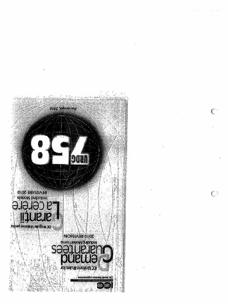 URDG 758 - Partea 1 | PDF