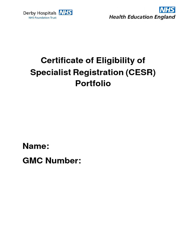 CESR Portfolio for Emergency Medicine | PDF | Medical Diagnosis ...