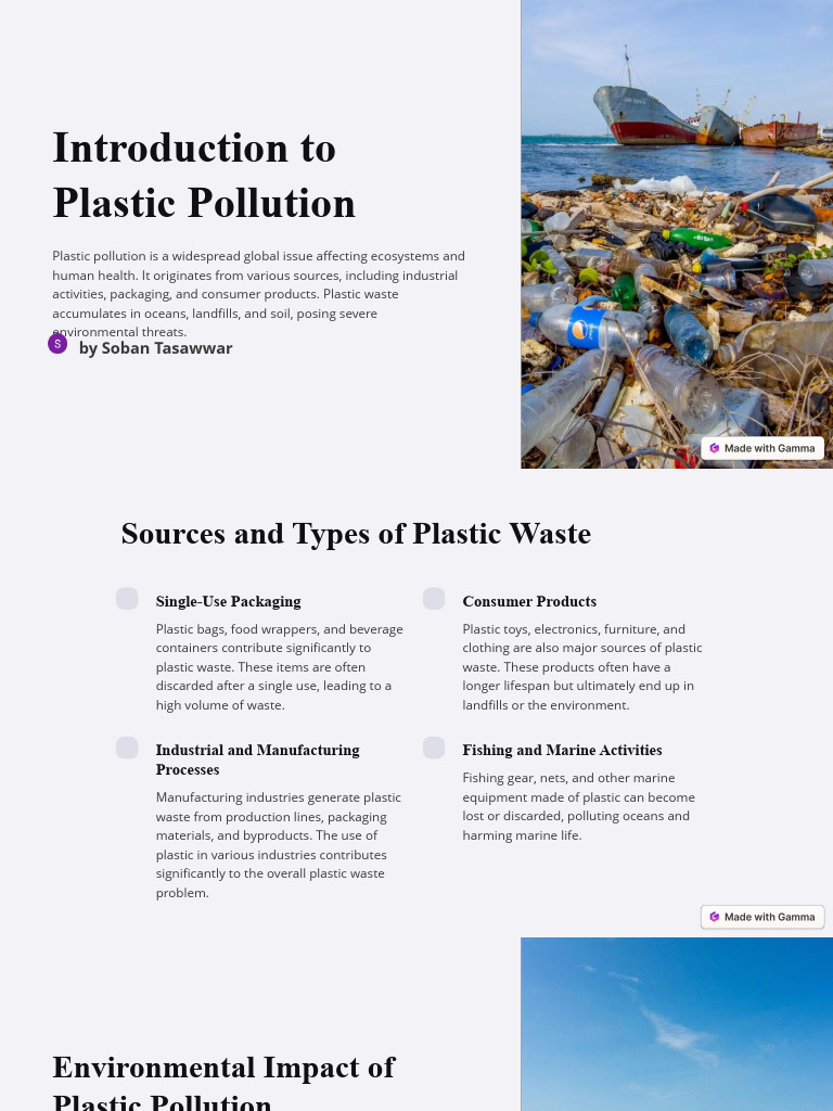 Addressing Global Plastic Pollution | PDF | Plastic | Waste Management