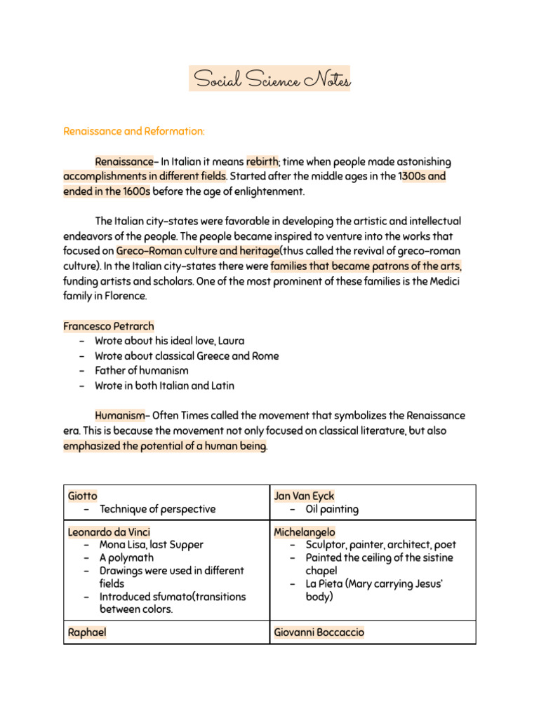 Social Science Notes Q1 | PDF | Ottoman Empire | Protestantism