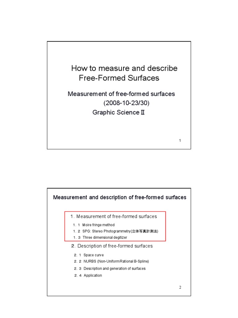 Measurement of Free-Formed Surfaces | PDF | Optics | Electromagnetic ...