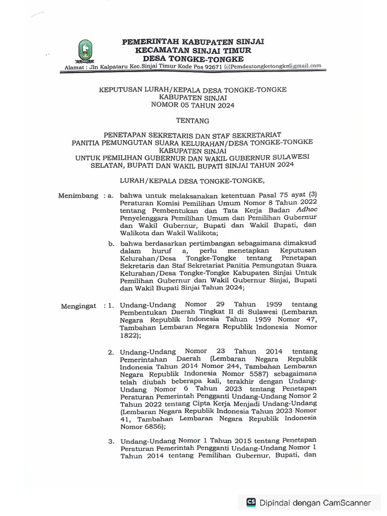 SK Sekretariat PPS | PDF