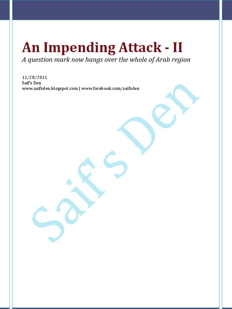 An Impending Attack - II | PDF | War On Terror | Pakistan