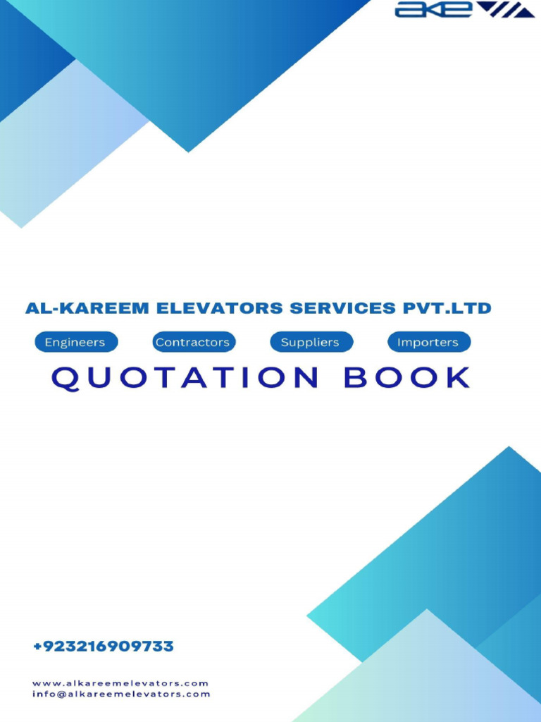 Passenger Lift Quotation | PDF | Elevator | Manufactured Goods