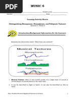 MELCs - MAPEH 4 | PDF | Clef | Music Theory