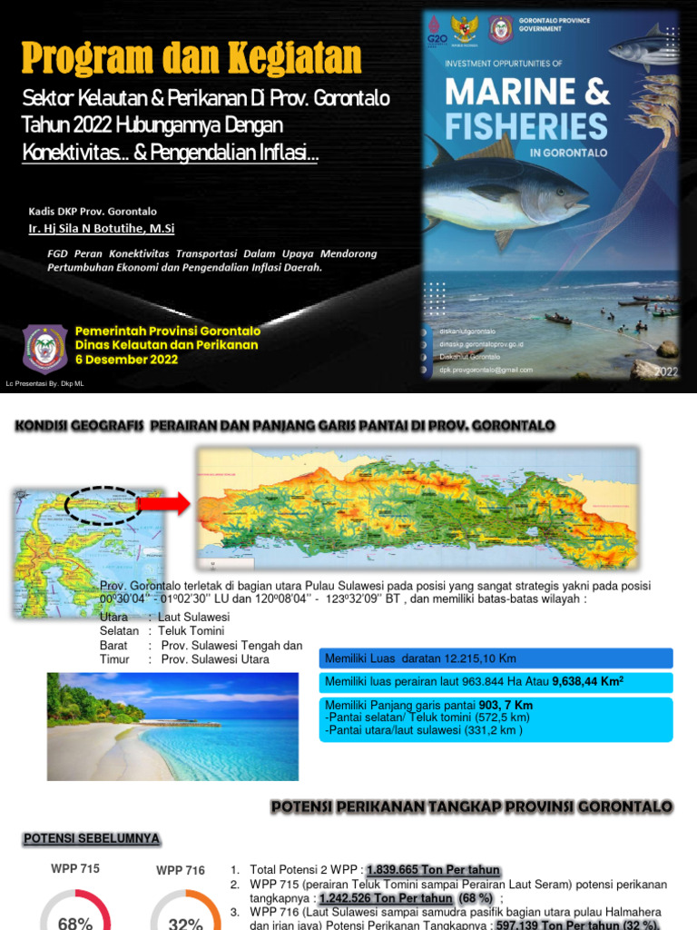 Presentasi Kadis DKP Kegiatan Perhubungan Konektivitas 2022 | PDF