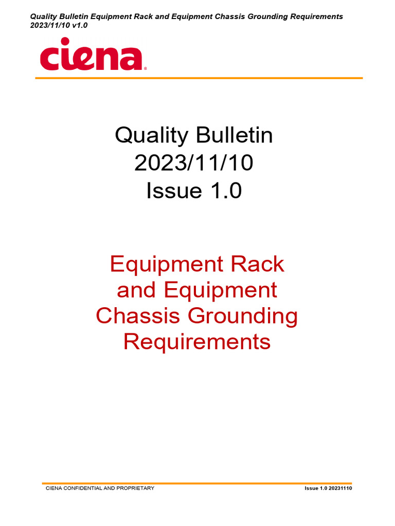 Quality Bulletin Equipment Rack & Equipment Chassis Grounding ...