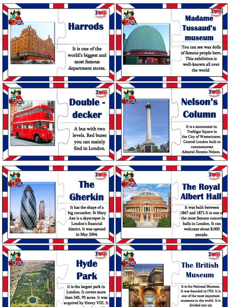 Places of London Puzzle | PDF | London | Palace Of Westminster