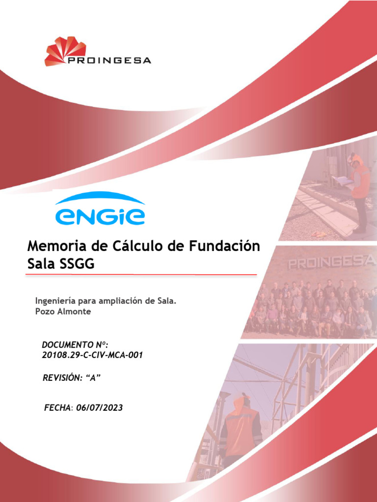 20108.29-C-CIV-MCA-001-RA-Memoria de Cálculo de Fundación Sala SSGG (Resp) | PDF | Hormigón ...