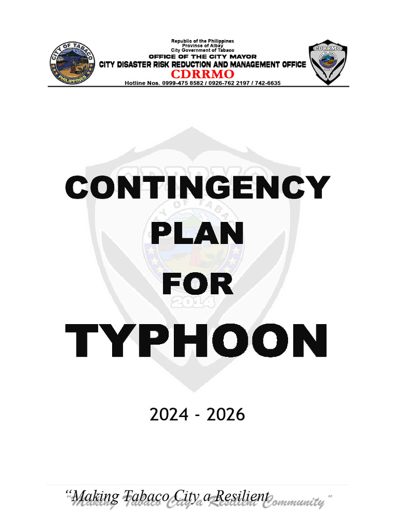2.4 A.3 Contingency Plan For Typhoon 2022 | PDF | Tropical Cyclones ...