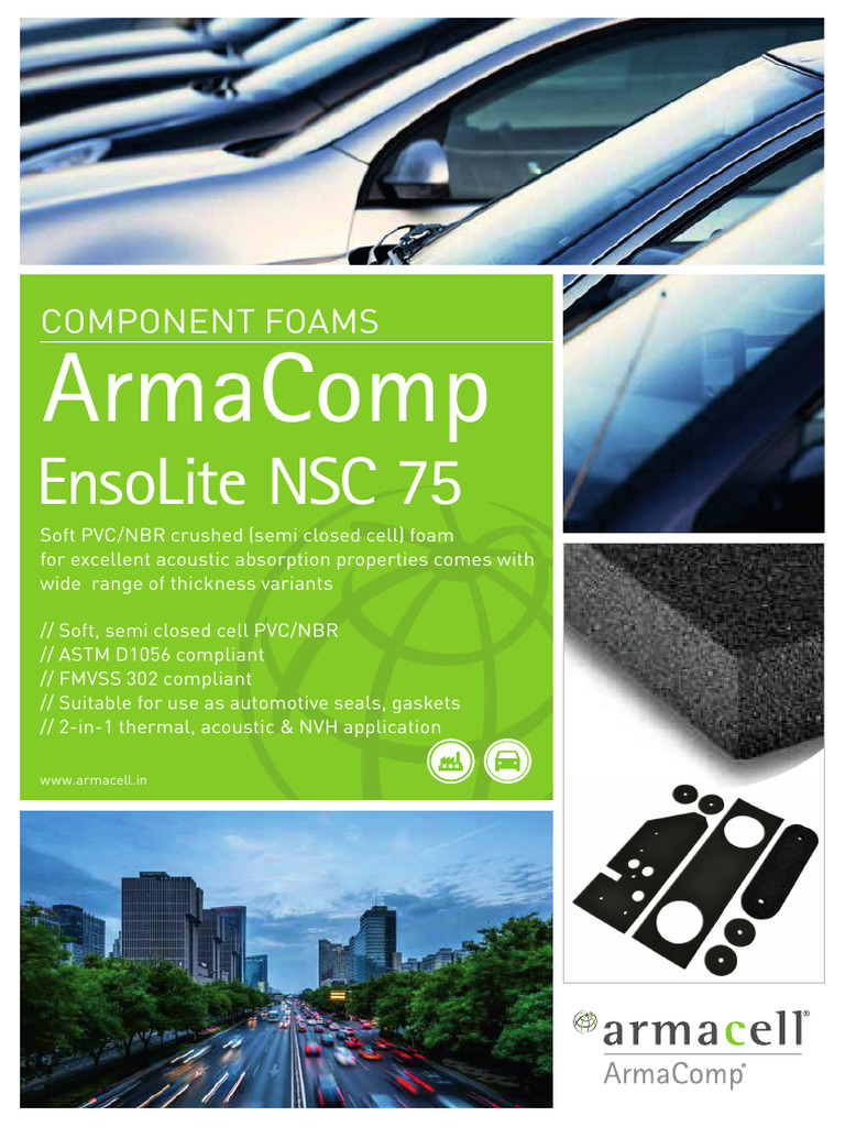 Armacell Wide Open Cell EPDM TDS | PDF | Thermal Insulation | Foam
