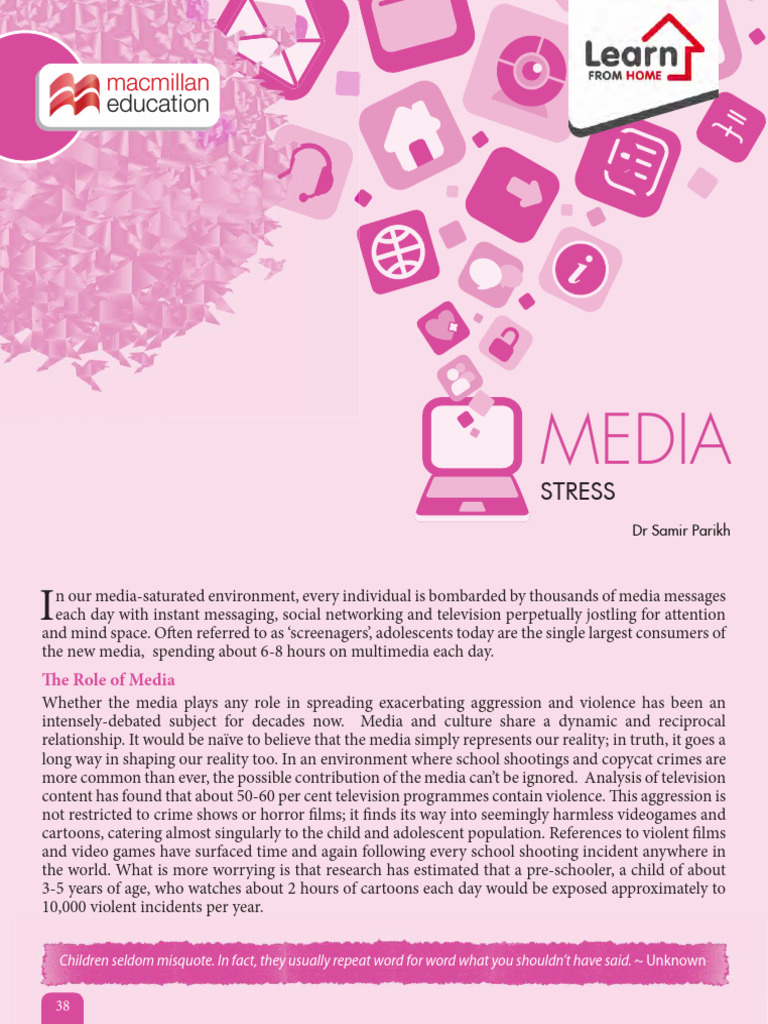 Media Stress | PDF | Violence | Adolescence