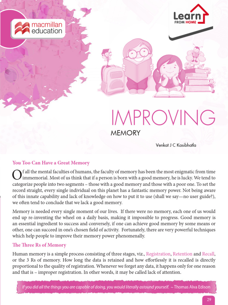 Improving Memory | PDF | Child Abuse | Memory
