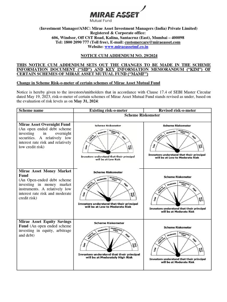 Mirae asset 1 | Download Free PDF | Investing | Mutual Funds