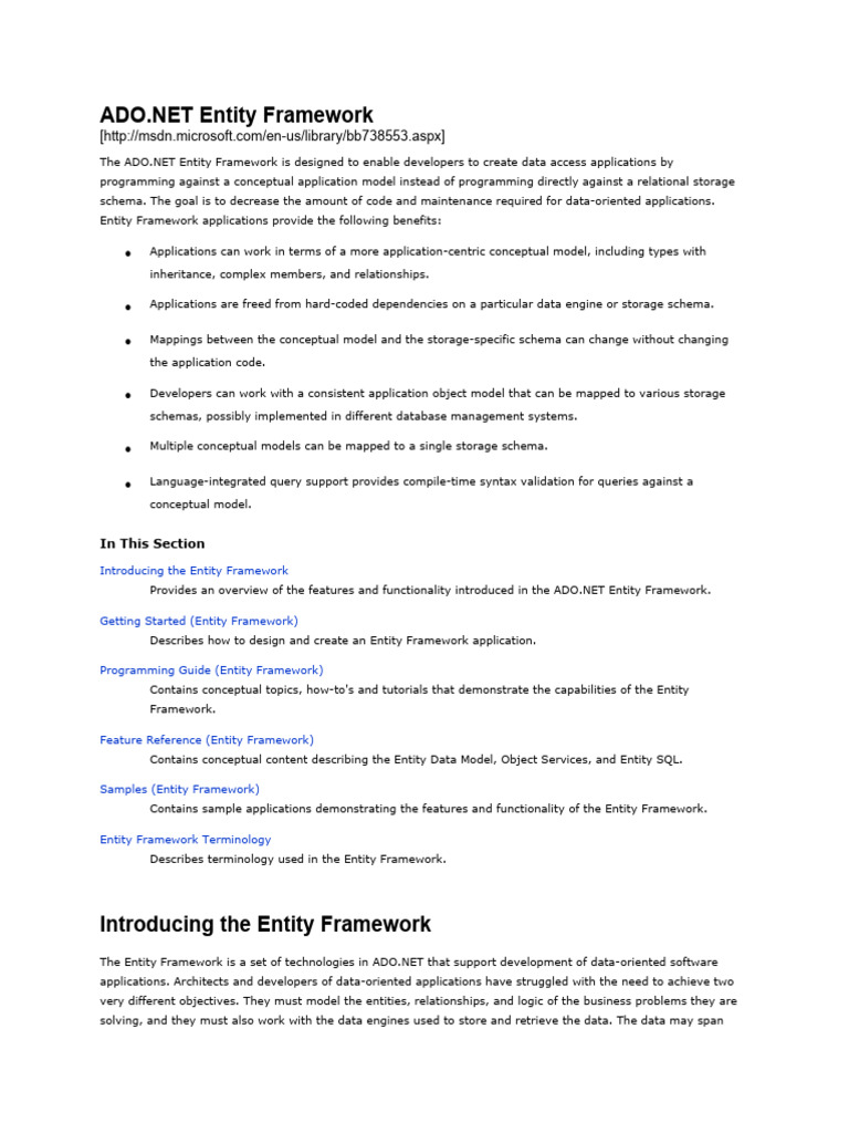 Entity Framework-Full | PDF | Entity Framework | Language Integrated Query