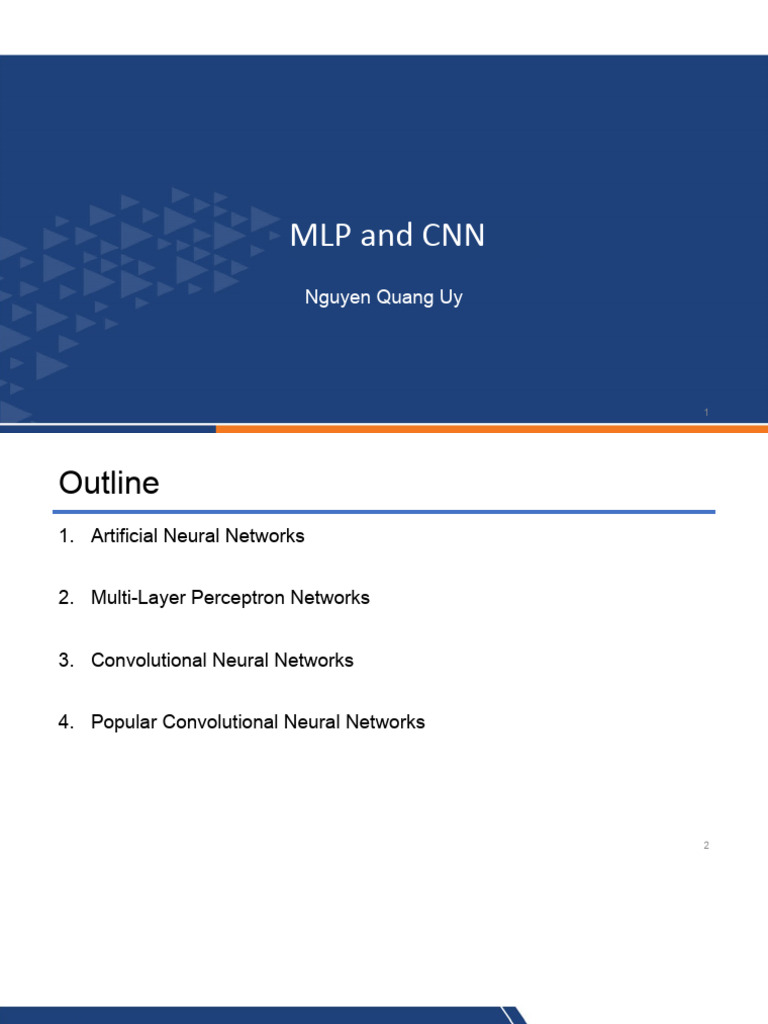 MLP and CNN | PDF | Artificial Neural Network | Applied Mathematics
