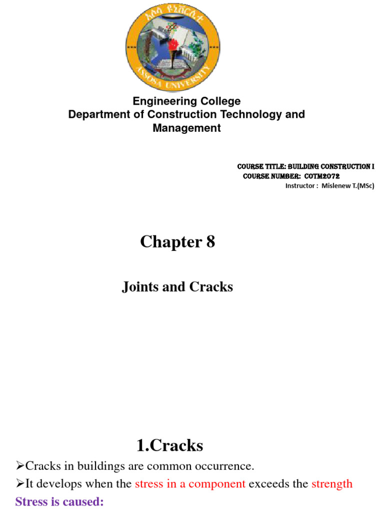 Chapter 8 Joint and Crack | PDF | Fracture | Deformation (Engineering)