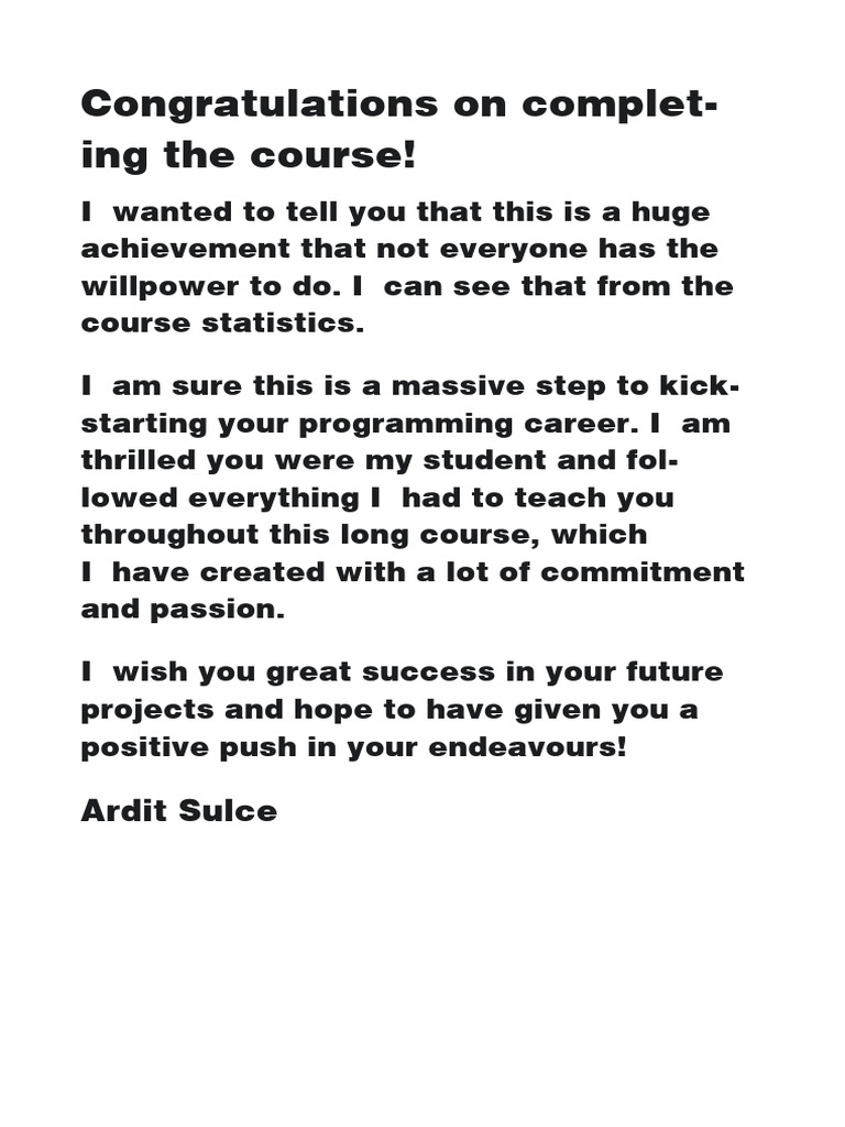 4.end of The Course | PDF